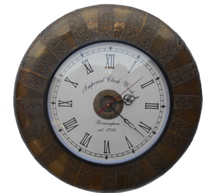 45% OFF on Imperial Clock Works Analog 37.5 cm X 6 cm Wall Clock(Brown ...