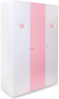 Buy Alex Daisy Victoria Engineered Wood 3 Door Wardrobe Finish Color Pink White on Flipkart PaisaWapas
