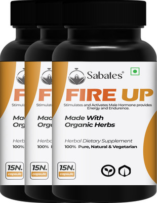 Sabates Fire Up Ayurvedic Power Capsule For Men For Overall Cellular ...