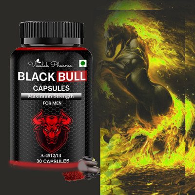 visalak pharma Black Bull Capsules Ayurvedic Formula For Men(30 ...