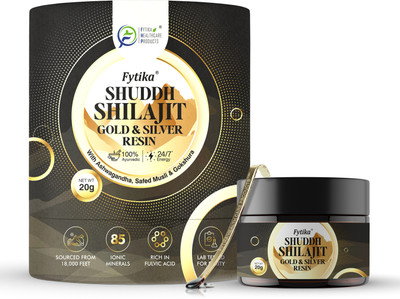 FYTIKA HEALTHCARE PRODUCTS Fytika Shuddh Shilajit Gold & Silver Resin ...