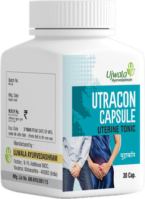 UJWALA AYURVEDASHRAM Utracon Capsule, Uterinetonic, Urinary Track ...