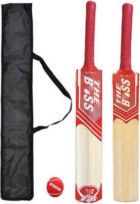 XTROKE The Red Boss Edition Popular Willow Cricket Bat With Tennis Ball ...