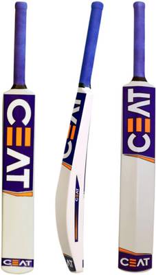 JSP Ceat white Hard Plastic/Fiber Tennis Cricket Bat for Kids 15 +yrs ...