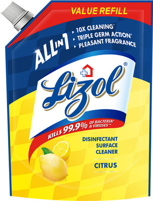 Lizol Disinfectant Surface Cleaner Refill Pack Citrus(1800 ml) - PaisaWapas