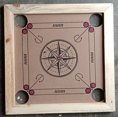 NOLAK Wood Carrom Board With Carrom Coin And Striker 20 cm Carrom Board ...