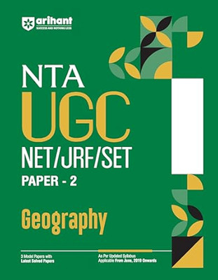Arihant NTA UGC NET/ JRF/ SET PAPER-2 Geography | As per updated syllabus | 3 Model Papers with ...
