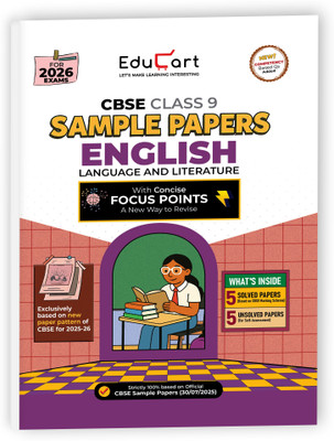 Educart CBSE Sample Paper Class 9 2025-26 English Language and ...