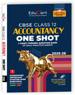 Educart CBSE Class 12 Accountancy One Shot Question Bank 2026 (Includes ...