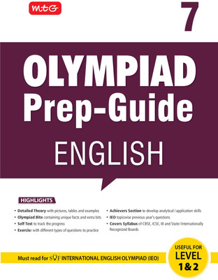 MTG Olympiad Prep-Guide English Class 7 - Detailed Theory, Self Test ...