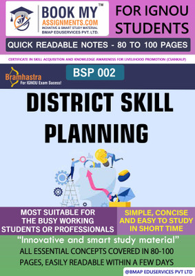 IGNOU BSP 002 District Skill Planning Study Material For IGNOU Students Simplify Your Studies ...
