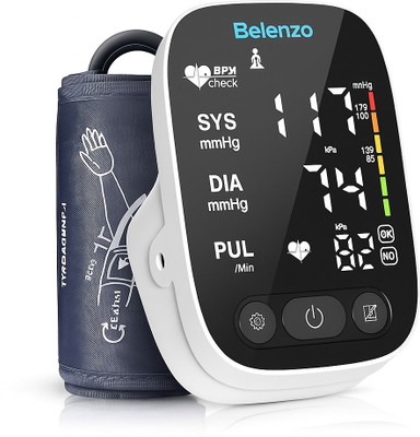 BELENZO Automatic Digital BP Monitor USB Type-C & Battery Powered ...