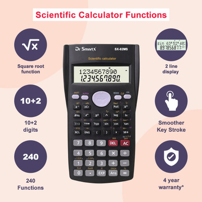 Dr SmartX 240 Functions Scientific calculator for Engineering & College ...