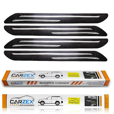 CARZEX Rubber Car Bumper Guard(Black, Pack of 4 Pcs PREMIUM & HEAVY ...