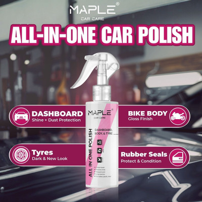 Maple All in One Multipurpose Liquid Bike and Car Spray Polish (200ml ...