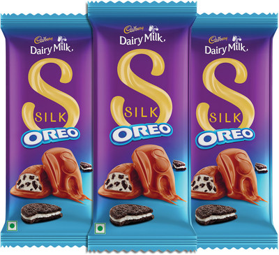 Cadbury Dairy Milk Silk Oreo Chocolate Bars(3 x 130 g) - PaisaWapas