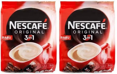 Nescafe 3in1 Original Soluble Coffee Beverage 30 Sachets Instant Coffee ...
