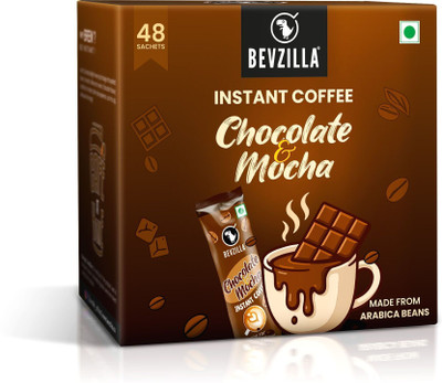 Bevzilla 48 Chocolate & Mocha Coffee Powder Sachets | Instant Coffee(96 ...