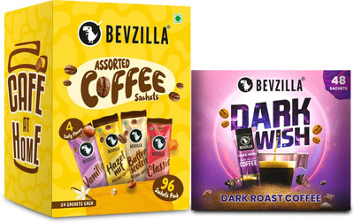Bevzilla 48 Sachets Dark Wish Instant Coffee X 96 Assorted Instant ...