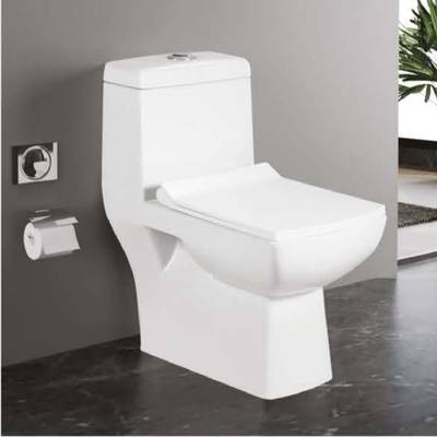 clayplus PEMIUM GRADE CERAMIC'S ONE PIECE WESTERN TOILET COMMODE ...