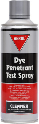 Aerol Dye Penetrant Test (DPT) Cleaner Spray for Dye Penetrant ...