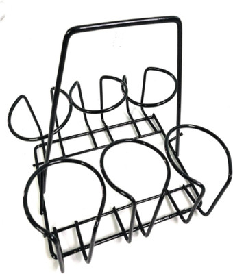 90 Degree Pack of 1 Steel Cutting Tea Glass Stand Holder with Handle ...