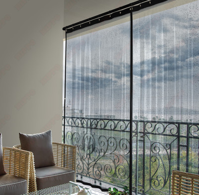 Hippo 228.6 cm (8 ft) Window PVC Transparent Curtain (Pack Of 2 ...