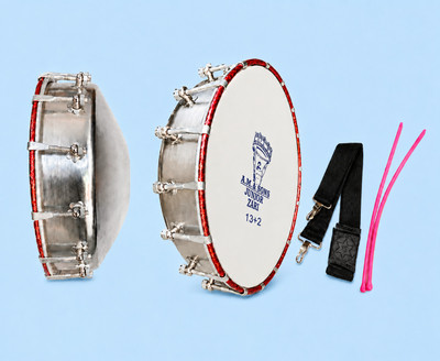 MMI Meerut Musical 13.2 tasha Conga drum with belt and stick (Metal ...