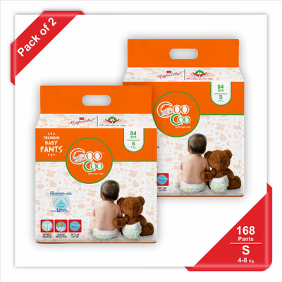 Coo Coo Baby Pant Style Diapers - S(168 Pieces) - PaisaWapas