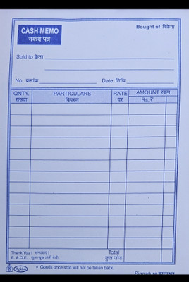 A-ONE 2025 A4 Cash Memo 100 page simple+100 karban page 200 Pages(White ...