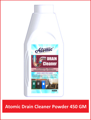 ATOMIC Drain Cleaner Powder for Pipes, Kitchen Sink, Bathroom, Toilet ...