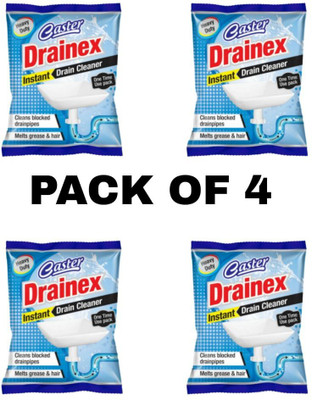 caster drainex instant Powder Drain Opener (pack of 4) Powder Drain ...