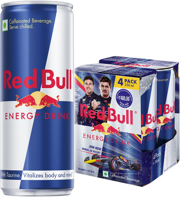 Red Bull Energy Drink(4x0.25 L, Plain Flavored) - PaisaWapas