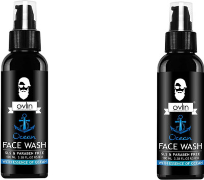 Ovlin Ocean FaceWash for Men Best for Skin Brightening, Fights Acne ...