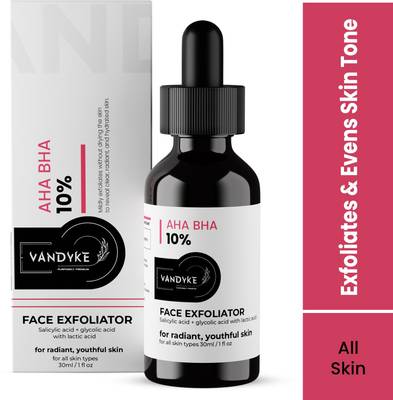 Vandyke 10% AHA BHA Exfoliator with Hyaluronic acid for Even Tone ...