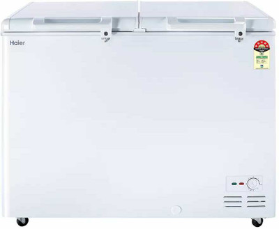 Haier 301 L Double Door Standard Deep Freezer(White, Convertible ...