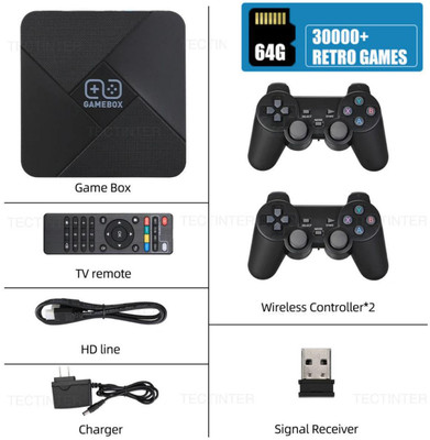 Clubics WiFi G5 ANDROID VIDEO GAME TV Box Console 4K HD Wireless REMOTE ...
