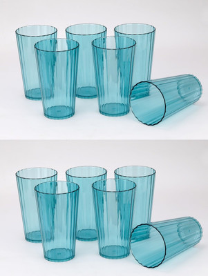 UNIQUEWELL (Pack of 12) Modern Round Water Glass (Set of 12) / Juice ...