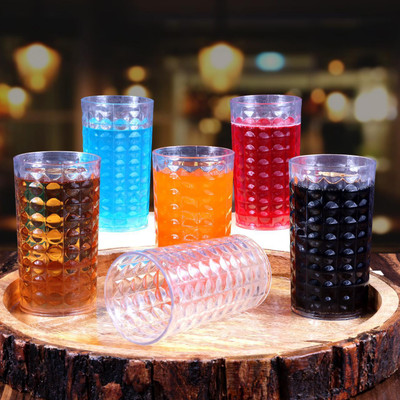NL Traders (Pack of 6) Plastic Glass Set for Drinking - Plastic Glass ...