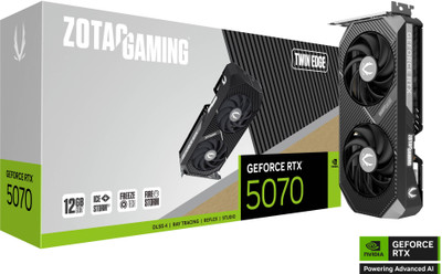 ZOTAC GAMING GeForce RTX 5070 Twin Edg GDDR6 12 GB NVIDIA Chipset 192 ...