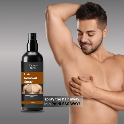 renew roots Body Hair Removal Spray Cream - For Chest, Back, Legs & Under Arms Spray Spray(100 ...