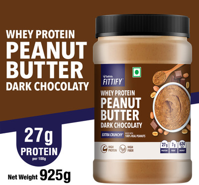 Saffola Fittify Whey Protein Peanut Butter Dark Chocolaty Extra Crunchy ...