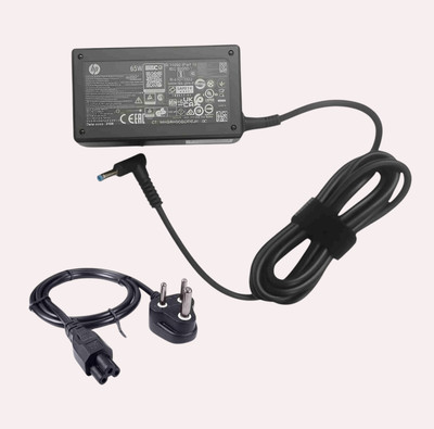 HP Original 65 Watt Laptop Power Adapter 4.5mm Blue Pin Charger 65 W ...