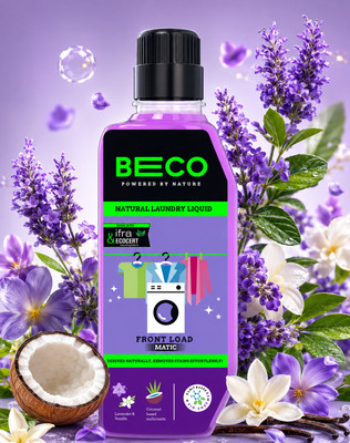 Beco Natural Laundry Liquid Lavender Fresh Plant Based Stain Remover ...