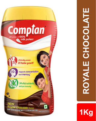 COMPLAN Nutrition Drink Powder for Children, Royale Chocolate Flavour, Jar(1 kg) - PaisaWapas