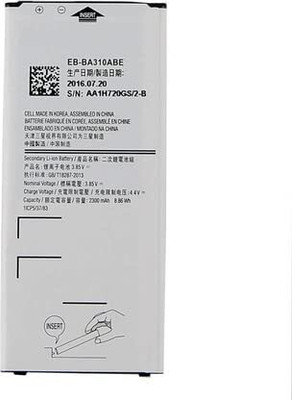 NAFS Mobile Battery For Samsung Galaxy A3 2016 A310F A310 Battery Model BA310ABE {2300mAh} (100% ...