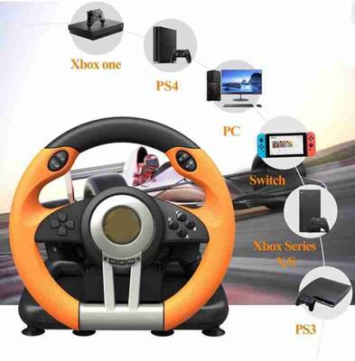 AOKO V3Steering Wheel and Pedals with Brake Pedal Set Car Racing ...