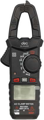 Deli EDL334201 Clamp Multimeter AC DC Auto range Digital Multimeter ...