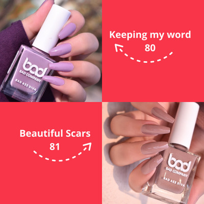 BAD COMPANY No Toxin Nail Polish 8081 Keeping My Word 80 + Beautiful ...