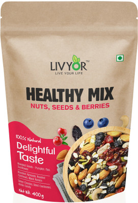 LIVYOR Healthy Mix Nuts, Seeds and Berries Combo Pack | Super ...